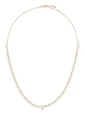PERSEE 18kt Yellow Triangle Diamond Tennis Necklace - Gold