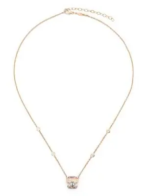 Jacquie Aiche 14kt Yellow Tourmaline And Diamond Necklace - Gold