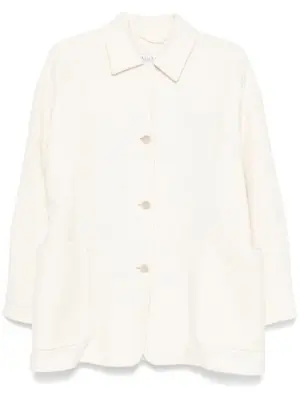 Max Mara Single-breasted Coat - White