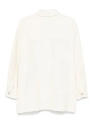 Max Mara Single-breasted Coat - White