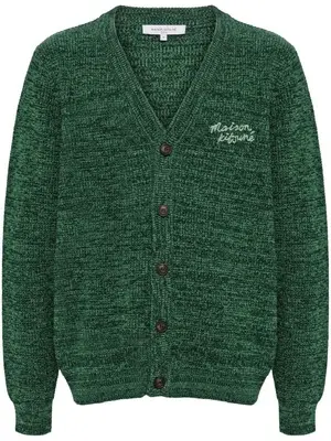 Maison Kitsuné Handwriting Comfort Cardigan - Green