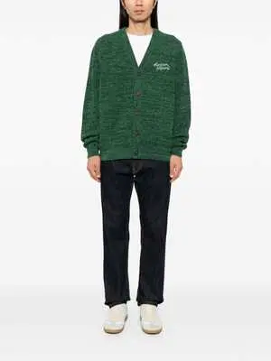 Maison Kitsuné Handwriting Comfort Cardigan - Green