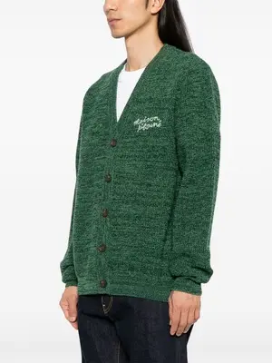 Maison Kitsuné Handwriting Comfort Cardigan - Green