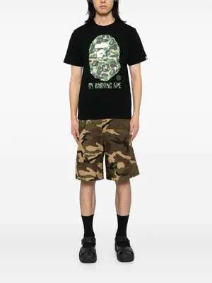 A BATHING APE Logo-print Cotton T-shirt - Black
