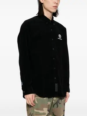 AAPE BY *A BATHING APE Logo-patch Corduroy Shirt