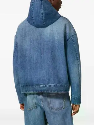 Valentino Garavani Hooded Denim Jacket