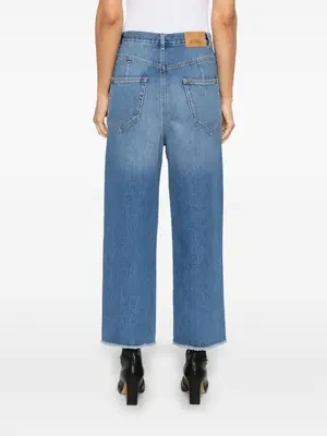 Isabel Marant Dilali Cropped Straight Leg Jeans