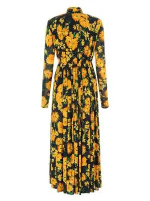 Balenciaga Floral-print Maxi Dress - Yellow