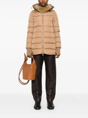 Herno Hooded Padded Coat - Brown