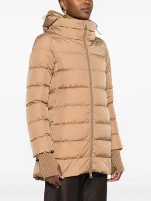 Herno Hooded Padded Coat - Brown