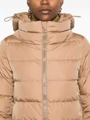 Herno Hooded Padded Coat - Brown