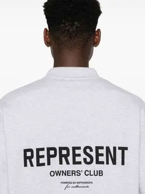 REPRESENT Owners' Club Logo-print Polo Shirt - Grey