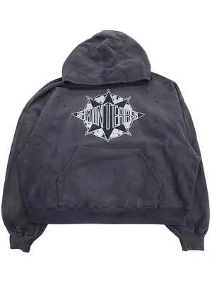 SAINT MXXXXXX Logo Hoodie - Black
