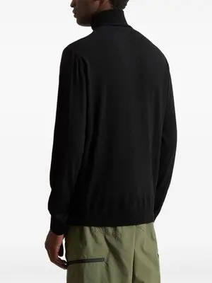 Woolrich Roll-neck Knitted Jumper - Black