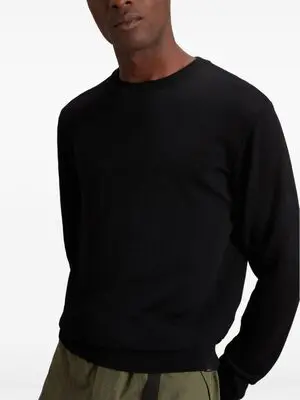 Woolrich Logo-tag Knitted Jumper - Black