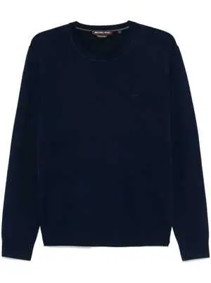 Michael Kors Logo-embroidered Sweater - Blue