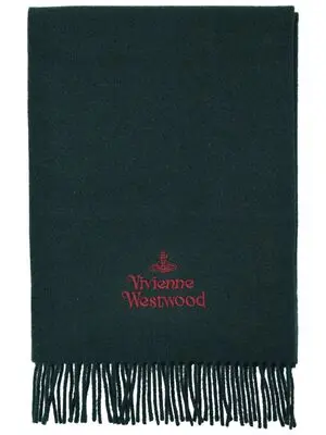 VIVIENNE WESTWOOD Logo Scarf - Green