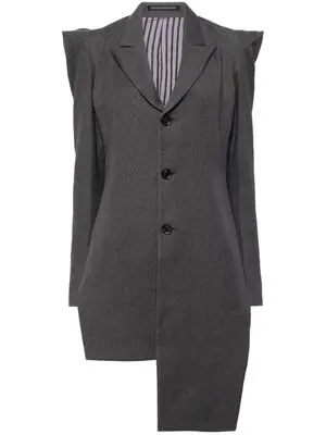 Yohji Yamamoto Asymmetric Single-breasted Blazer
