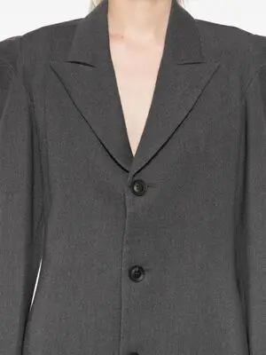 Yohji Yamamoto Asymmetric Single-breasted Blazer
