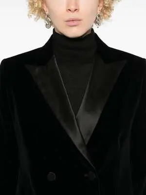 Fabiana Filippi Velvet Double-breasted Blazer