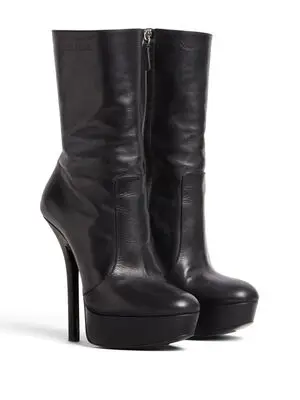 Dsquared2 120mm Logo-debossed Leather Boots