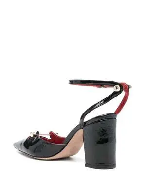 HARDOT 80mm Leather Pumps - Black