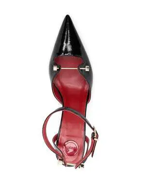 HARDOT 80mm Leather Pumps - Black