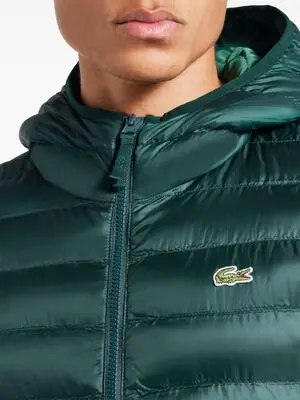 Lacoste Quilted Hoodie Puffer Jacket
