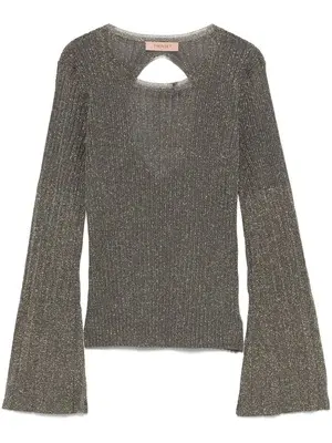 TWINSET Lurex-detail Sweater - Black