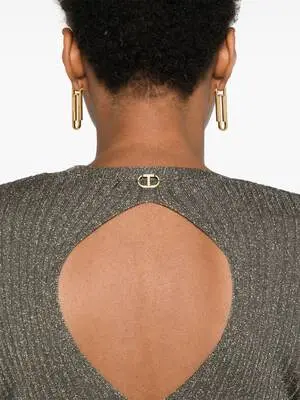 TWINSET Lurex-detail Sweater - Black