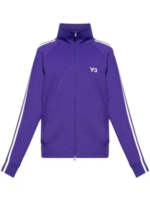 Y3 3-stripes Logo Zipped Jacket - Purple
