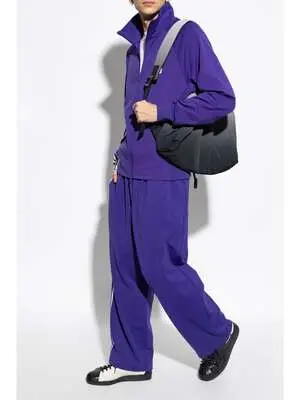 Y3 3-stripes Logo Zipped Jacket - Purple