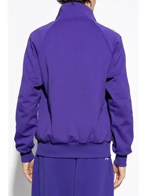 Y3 3-stripes Logo Zipped Jacket - Purple
