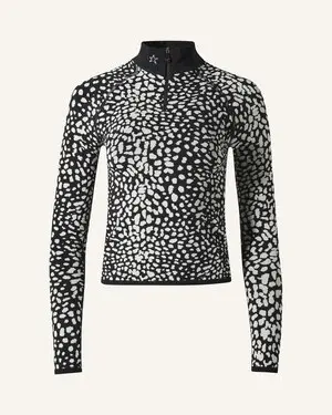 Perfect Moment Echo 1/4 Zip Top - Snow-leopard