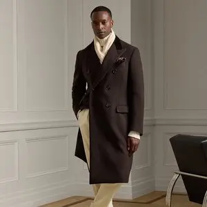 Ralph Lauren Hand-tailored Wool-cashmere Topcoat - Dark Luggage Brown