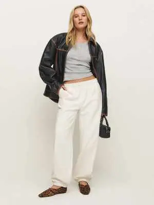 REFORMATION Skye Sweatpant - Ivory