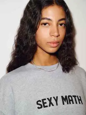 REFORMATION Drew Vintage Oversized Crewneck Sweatshirt - Grey