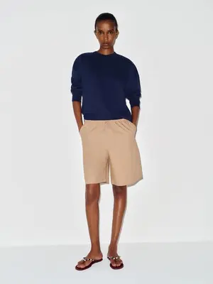 REFORMATION Emma Classic Crewneck Sweatshirt - Blue