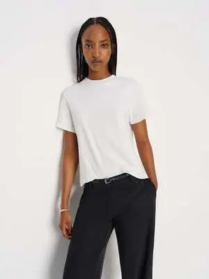 REFORMATION Rowan Crew T-shirt - Ivory