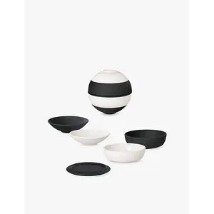 VILLEROY & BOCH Iconic La Boule Petite Stackable Five-piece Porcelain Set
