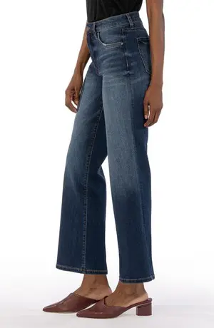 Kut From The Kloth Fab Ab High Rise Wide Leg Jeans