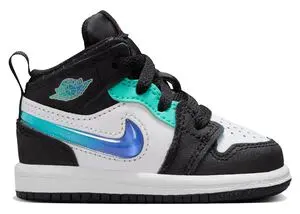 JORDAN 1 Mid Se Formula 23 Pack Sneakers - Black/white/hyper Jade
