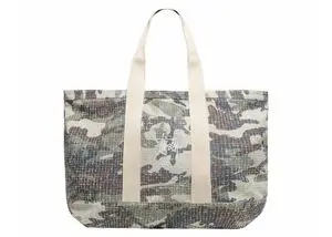 StÜssy Needle Punch Xl Tote Bag - Camo