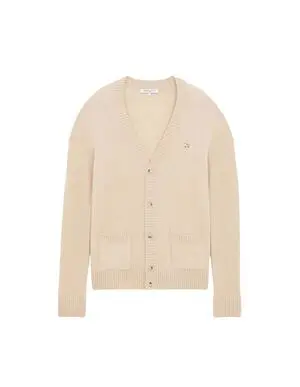 Maison Kitsuné Baby Fox Patch Cardigan - Beige
