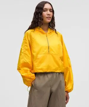Lululemon Scuba Cropped Anorak - Maize Yellow