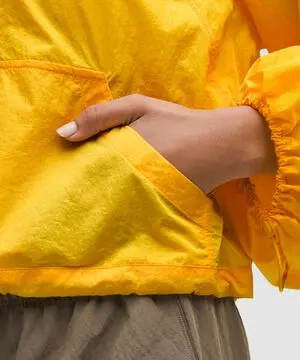 Lululemon Scuba Cropped Anorak - Maize Yellow