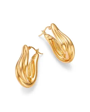 Bloomingdale'S 14k Yellow Hoop Earrings - Gold