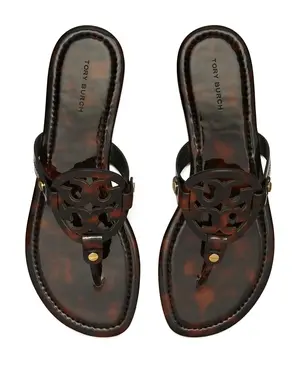 Tory Burch Miller Slide Sandals - Tortoise