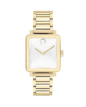Movado Bold Evolution 2.0 Square Watch, 28mm X 26mm - White/gold