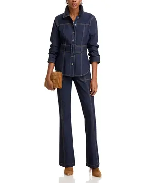 Cinq À Sept Shea Fitted Denim Jacket